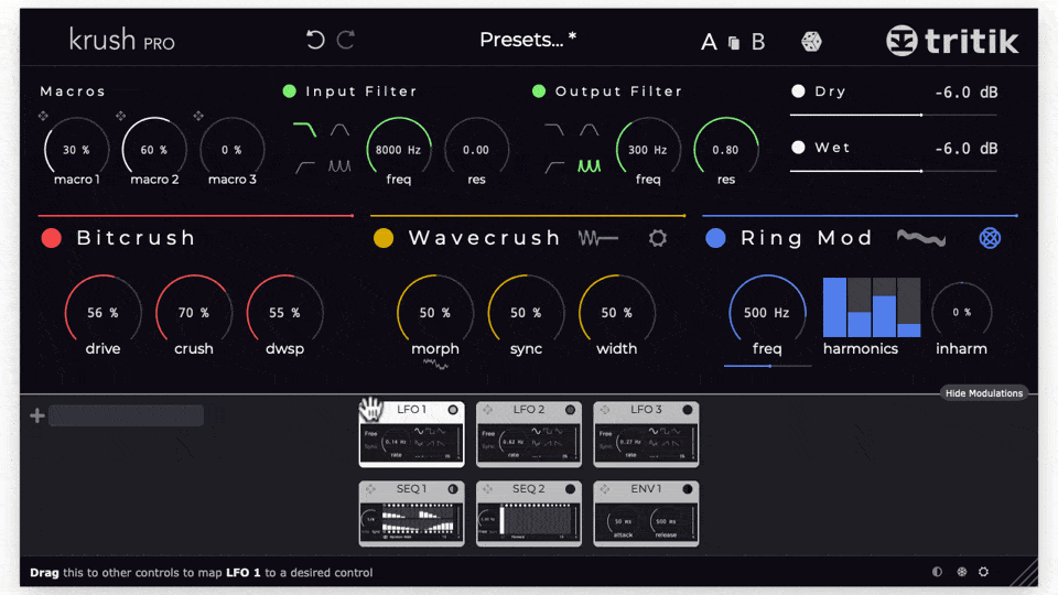 Tritik Krush Pro: Un plugin de bitcrusher con mucha modulación ...