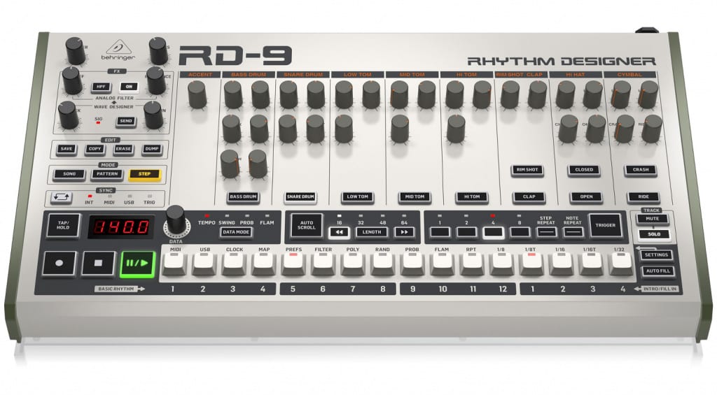Detalles completos y precio de la Behringer RD-9 Rhythm Designer ...